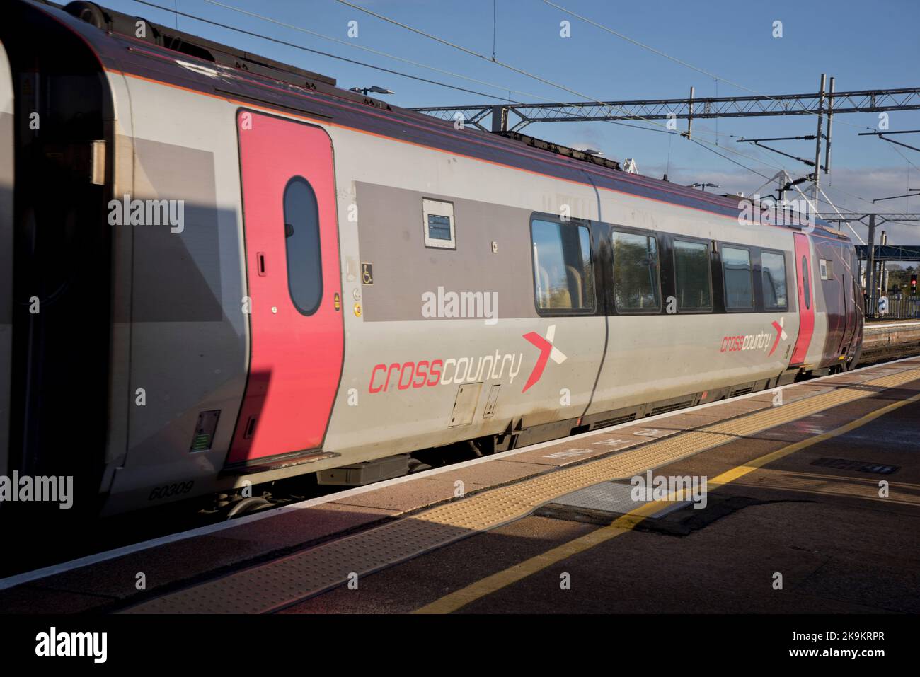 Passenger train at Birmingham International Airport rail station ...