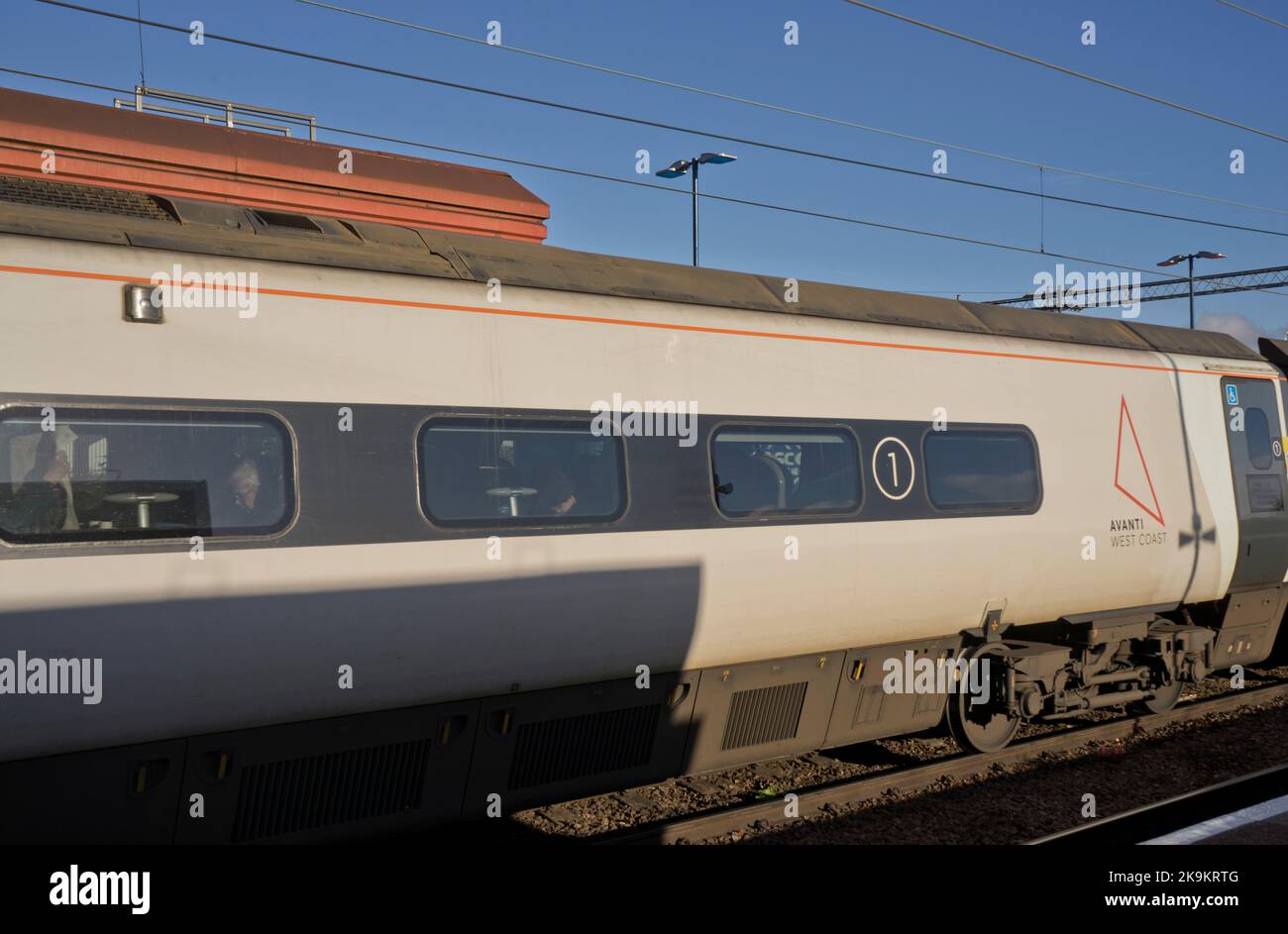 Avanti West Coast passenger train at Birmingham International Airport ...