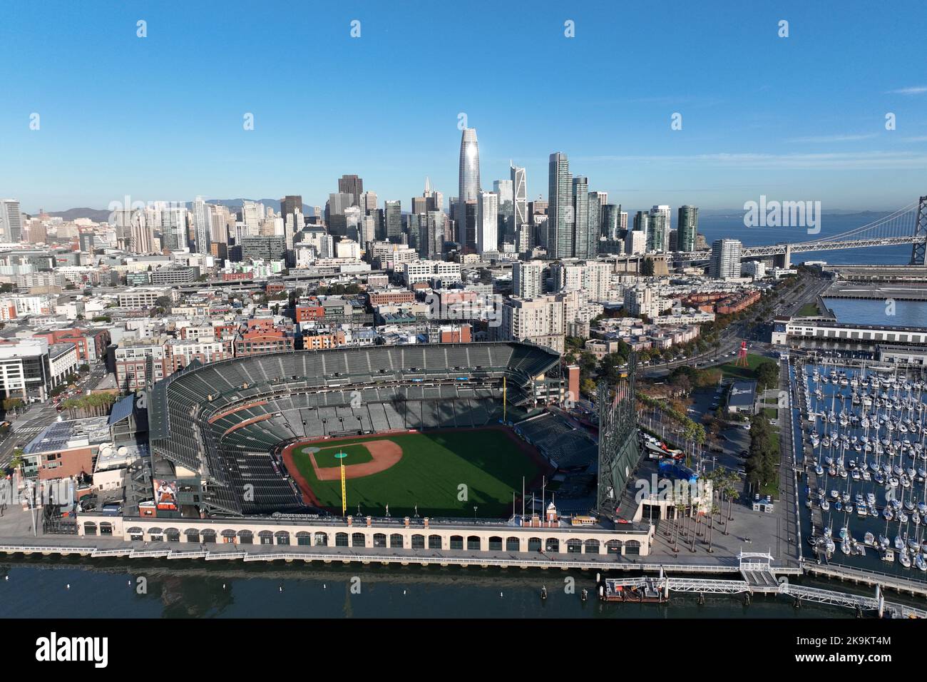 Aerial of oracle park hi-res stock photography and images - Alamy