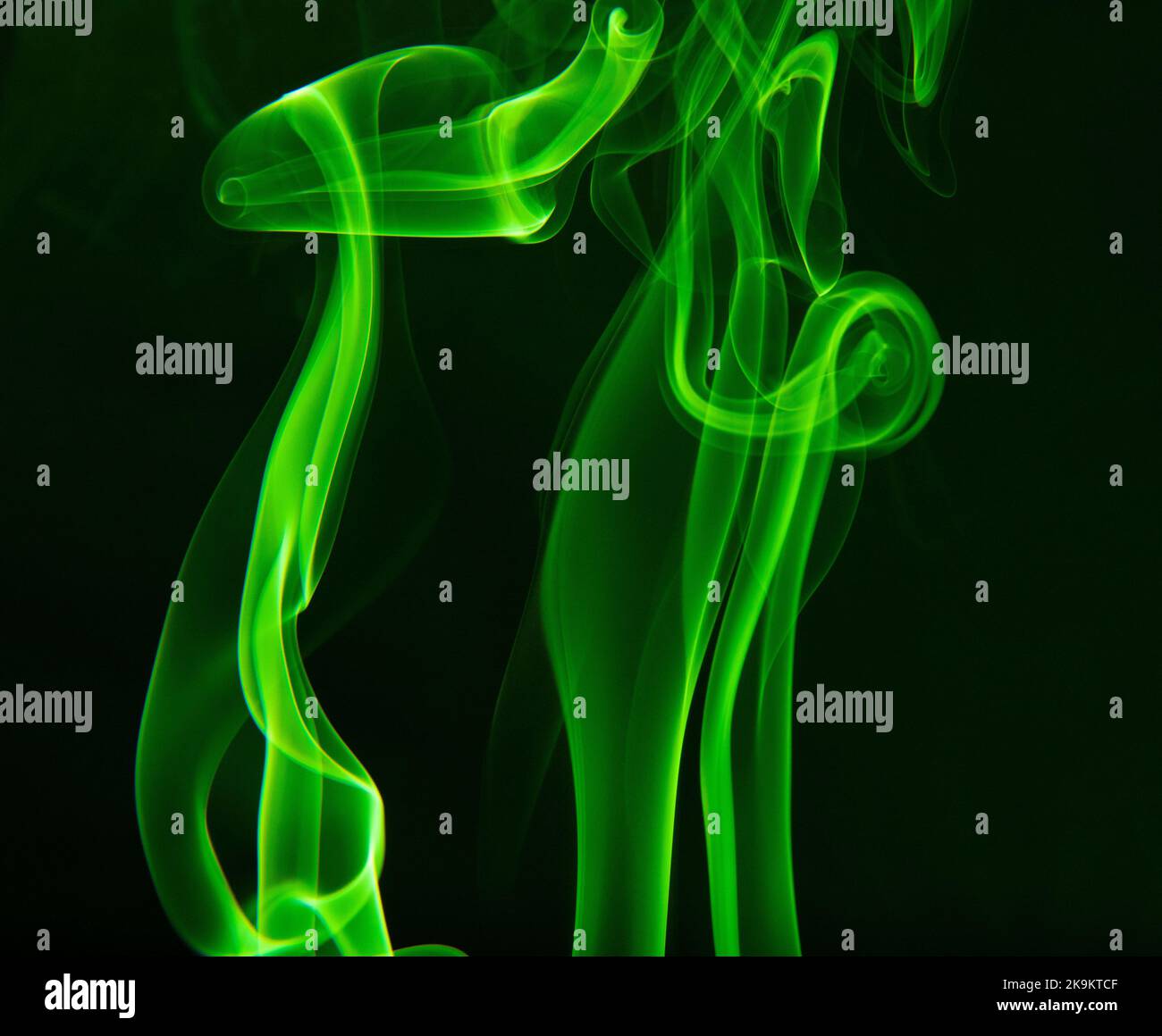 Smoke from incense stick isolated on a black background Stock Photo - Alamy