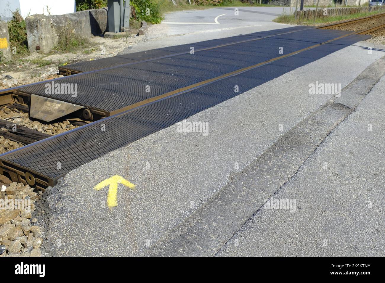 Camino de Santiago sign in Spain Stock Photo - Alamy