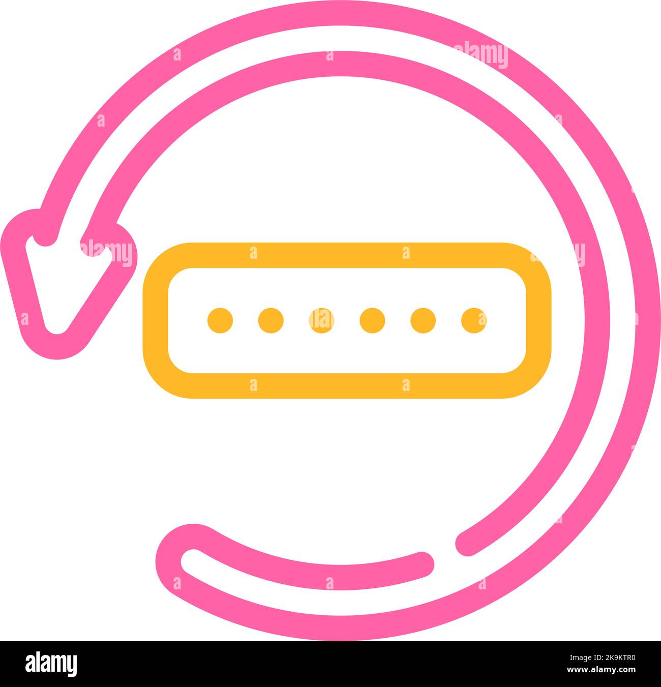 Reset Password Color Icon Vector Illustration Stock Vector Image And Art