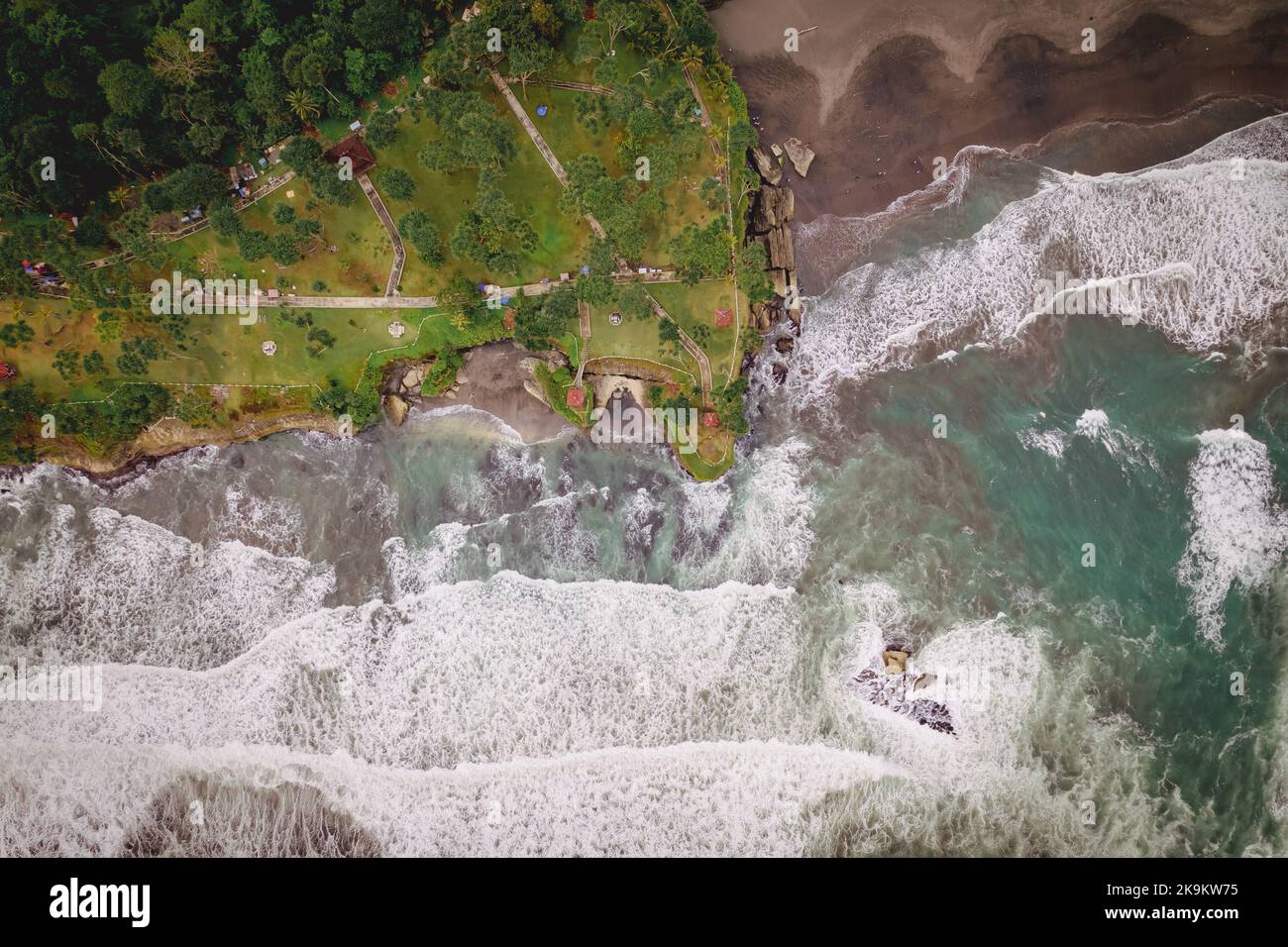 This photograph was taken using a professional drone camera, which ...