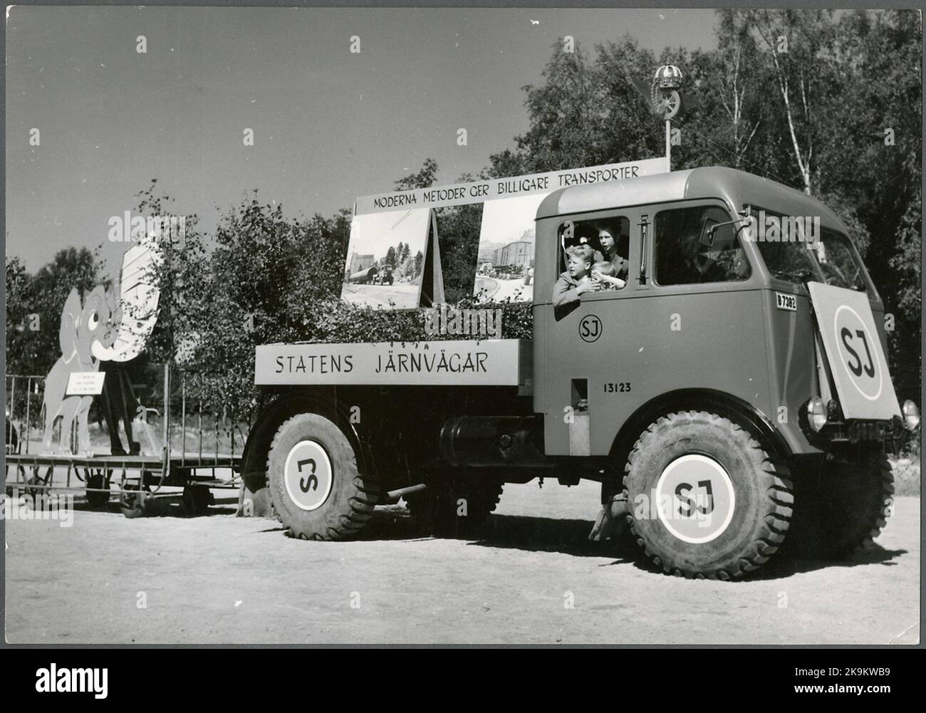 The State Railways, SJ Truck 13123 during Children's Day in Södertälje ...