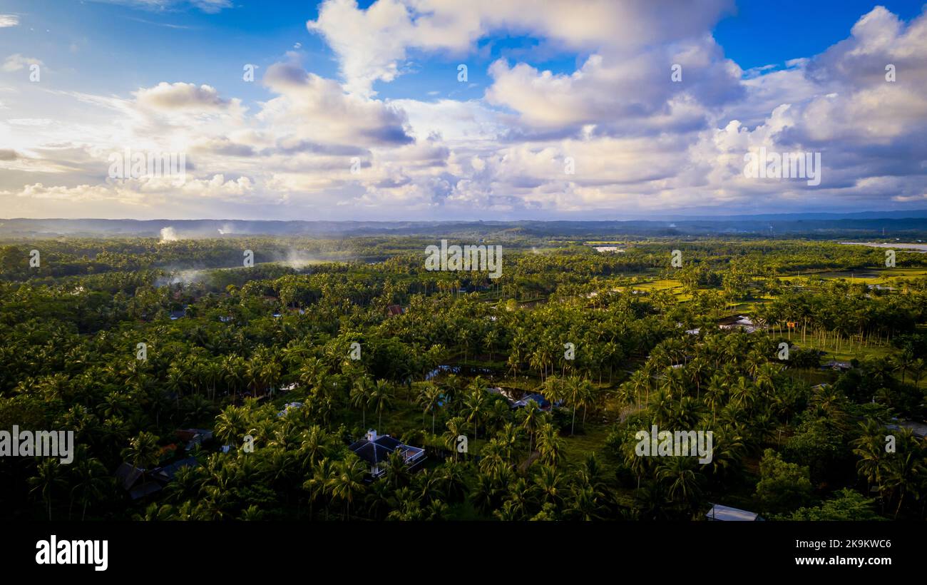 This photograph was taken using a professional drone camera, which ...