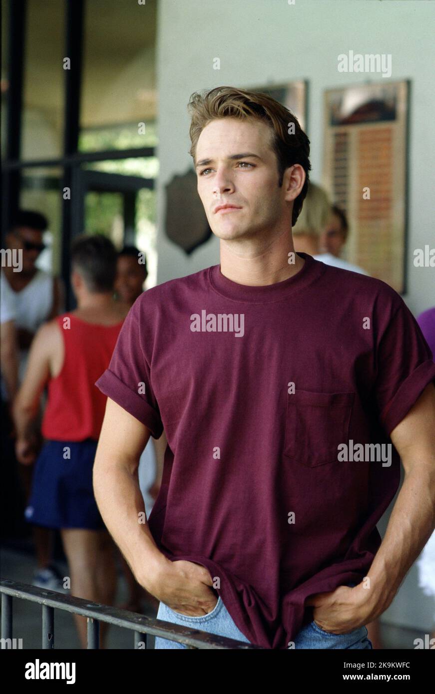 LUKE PERRY in BEVERLY HILLS,90210 (1990), directed by JASON PRIESTLEY ...