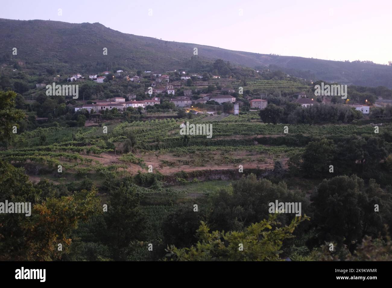 Landscape in Asnela, Cerva, Ribeira de Pena, north of Portugal Stock ...