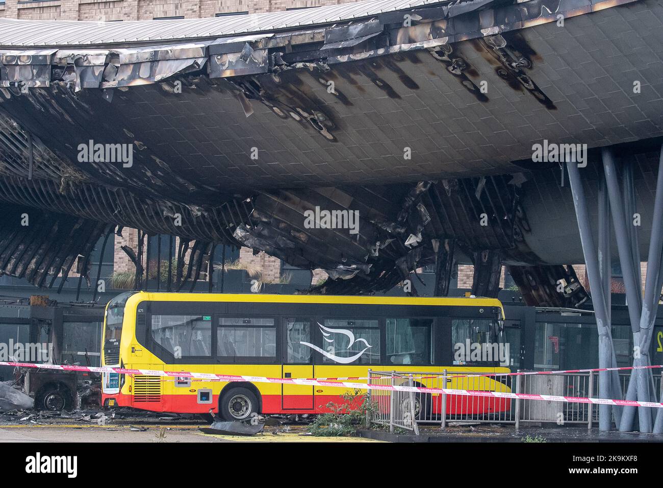 Slough, Berkshire, UK. 29th October, 2022. A huge fire broke out at ...