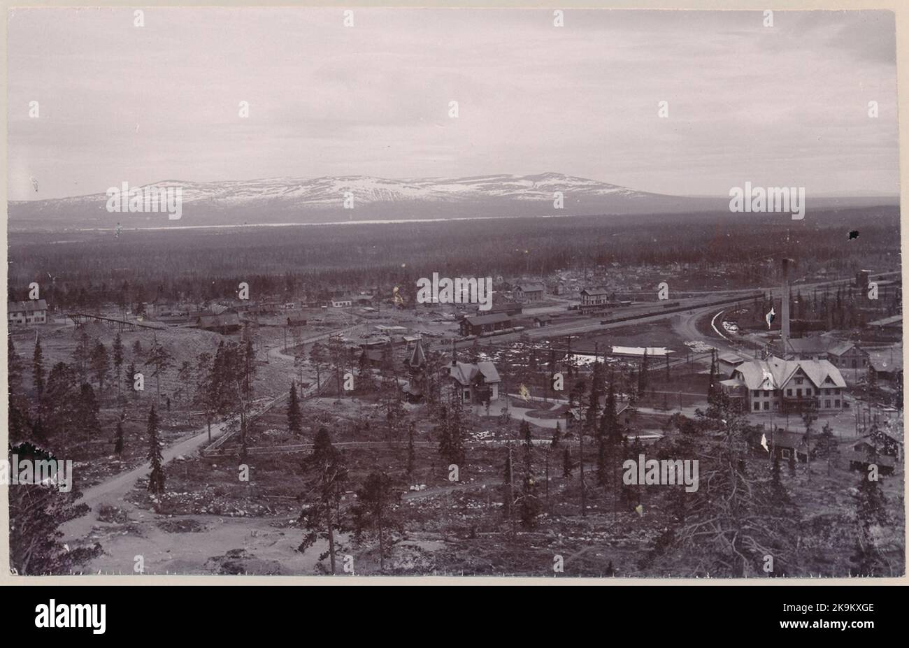 Malmberget at Gällivare, more text difficult to read Stock Photo - Alamy
