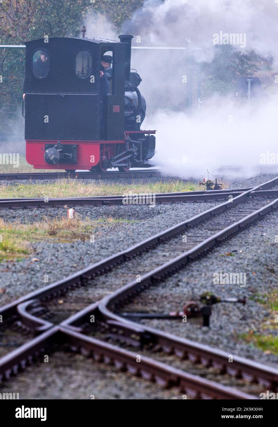 29 October 2022, Mecklenburg-Western Pomerania, Klütz: Engine driver ...