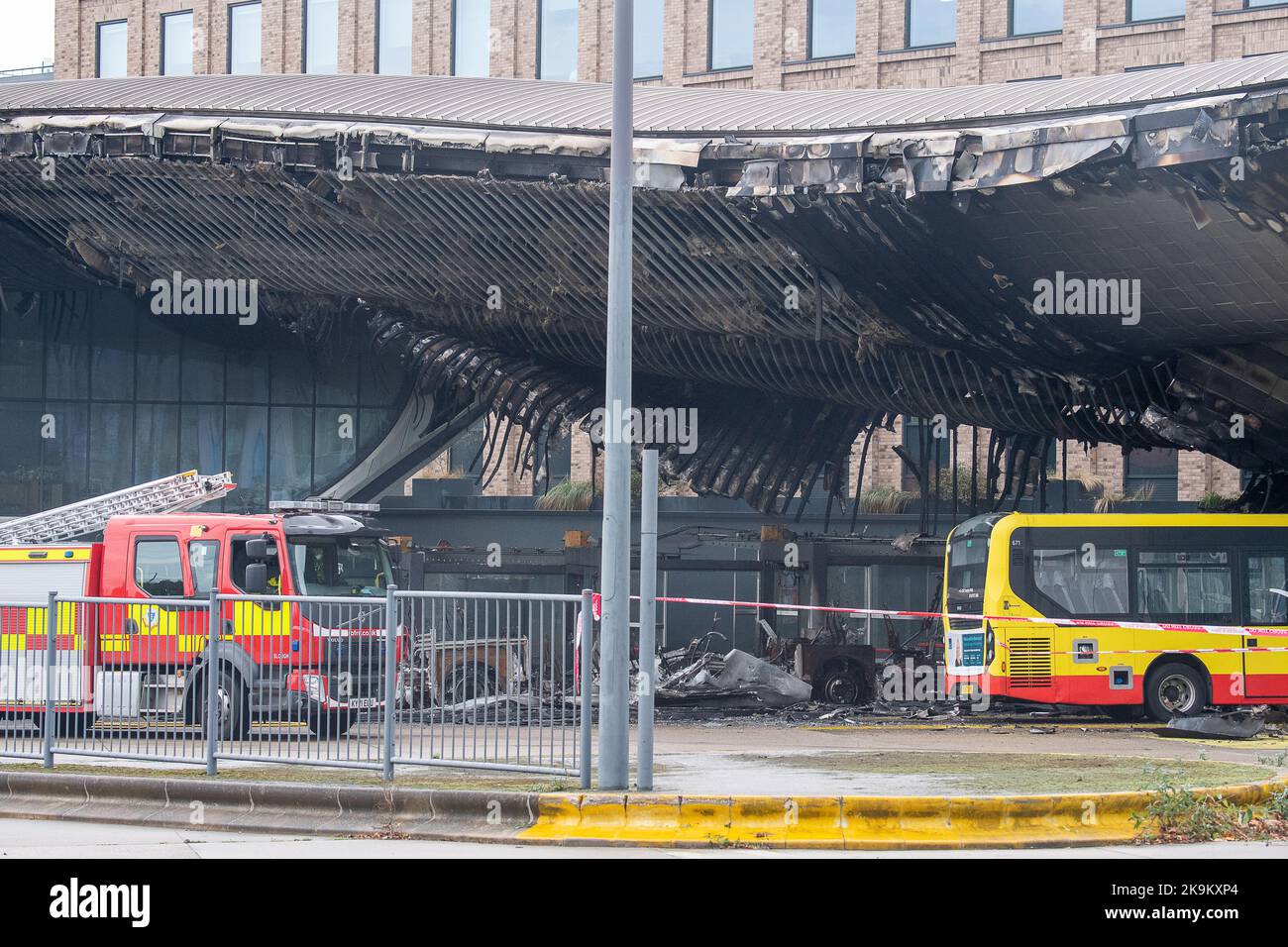 Slough, Berkshire, UK. 29th October, 2022. A huge fire broke out at ...