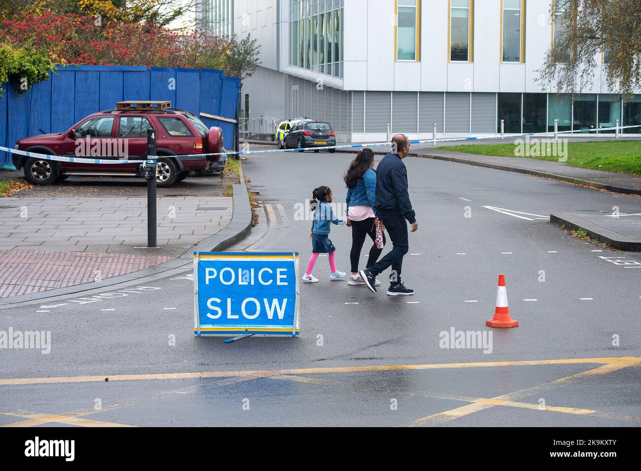 Slough, Berkshire, UK. 29th October, 2022. A huge fire broke out at ...