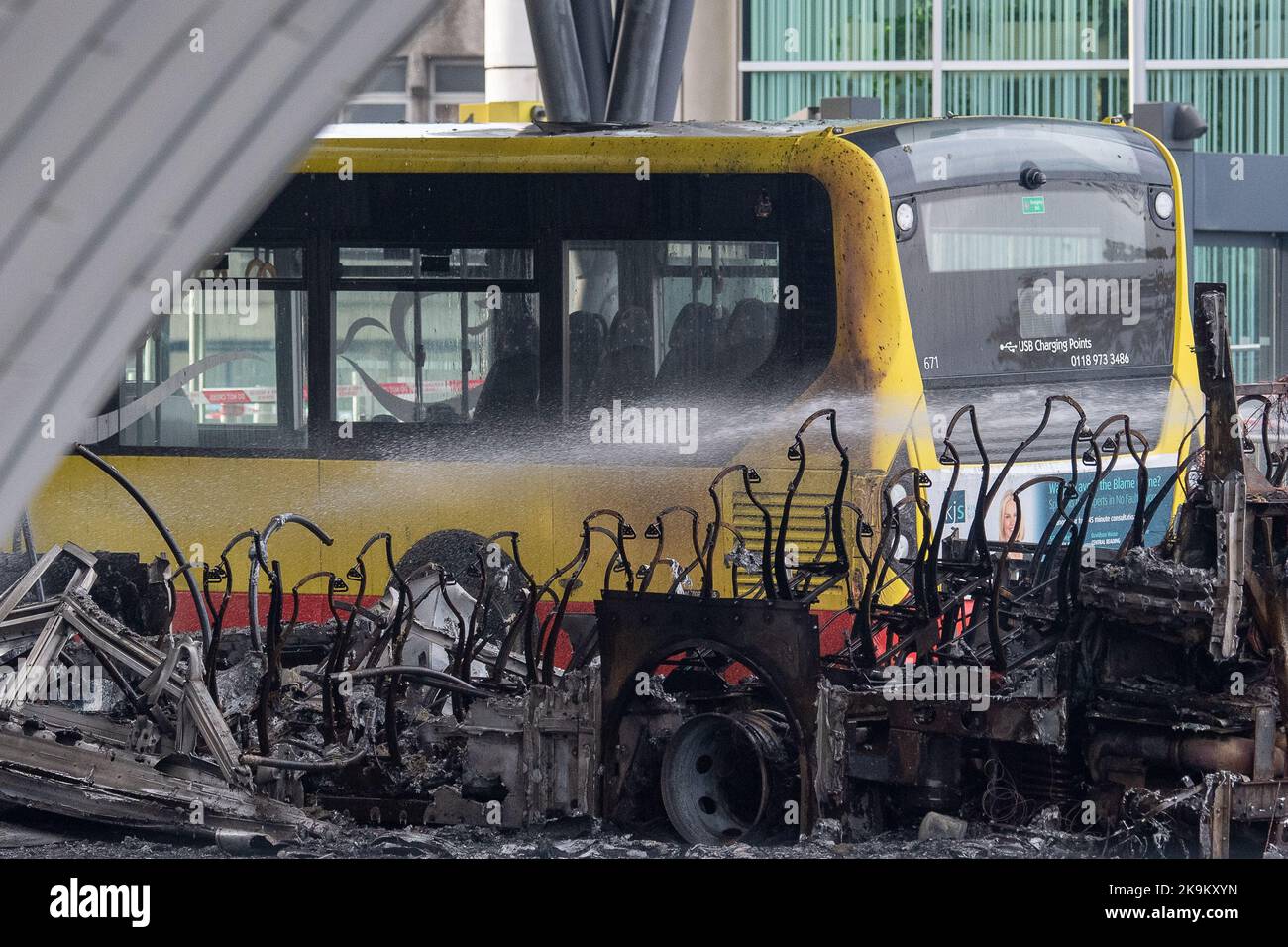 Slough, Berkshire, UK. 29th October, 2022. A huge fire broke out at ...