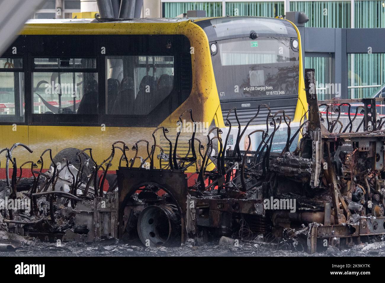 Slough, Berkshire, UK. 29th October, 2022. A huge fire broke out at ...