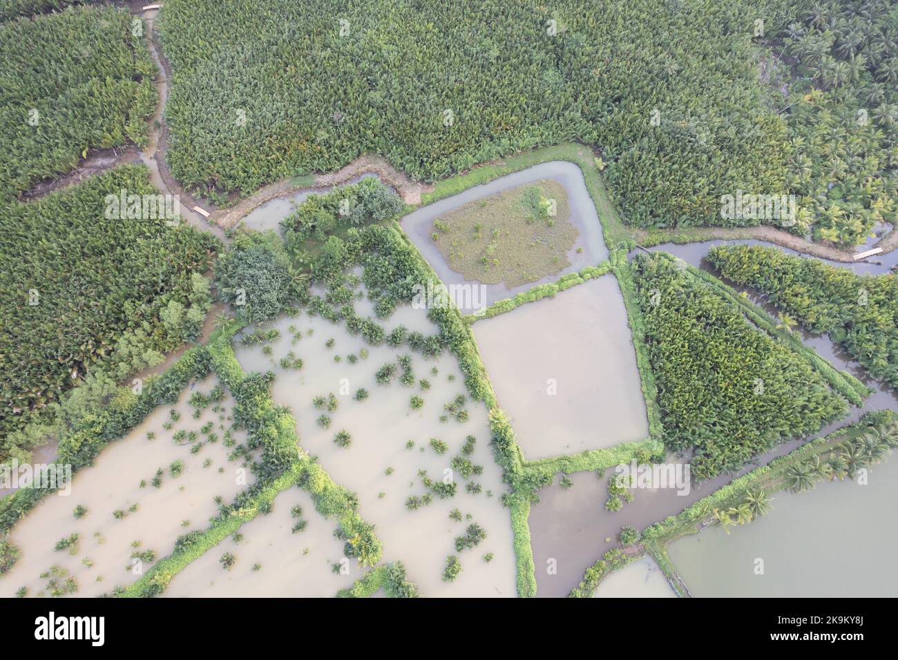 This photograph was taken using a professional drone camera, which ...