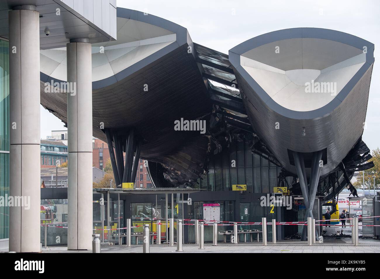 Slough, Berkshire, UK. 29th October, 2022. A huge fire broke out at ...
