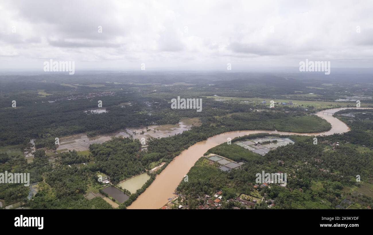 This photograph was taken using a professional drone camera, which ...