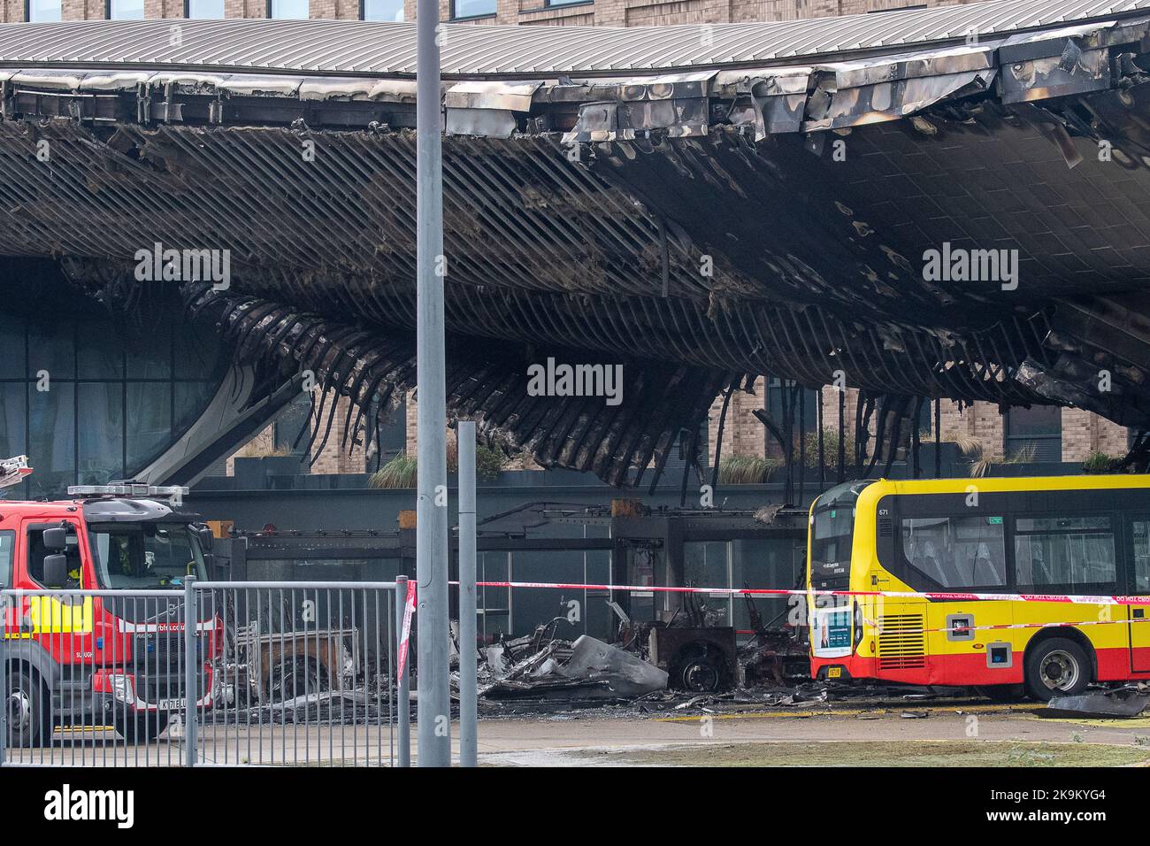 Slough, Berkshire, UK. 29th October, 2022. A huge fire broke out at ...