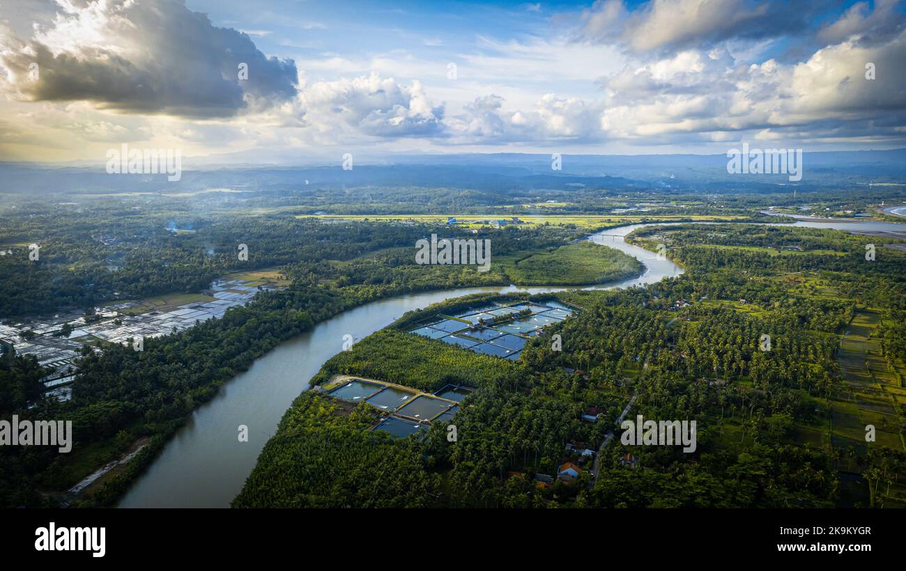 This photograph was taken using a professional drone camera, which ...