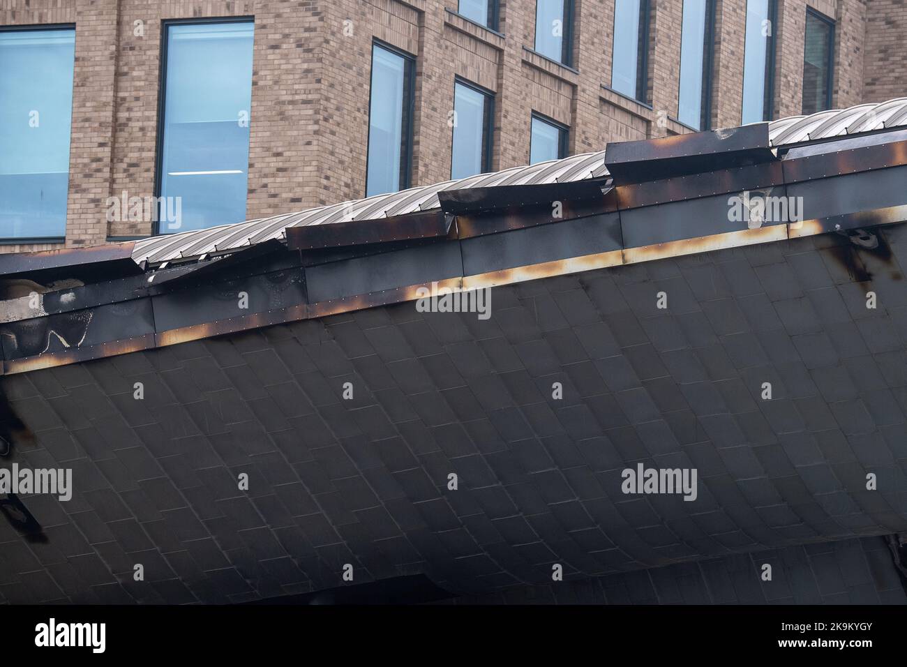 Slough, Berkshire, UK. 29th October, 2022. A huge fire broke out at ...