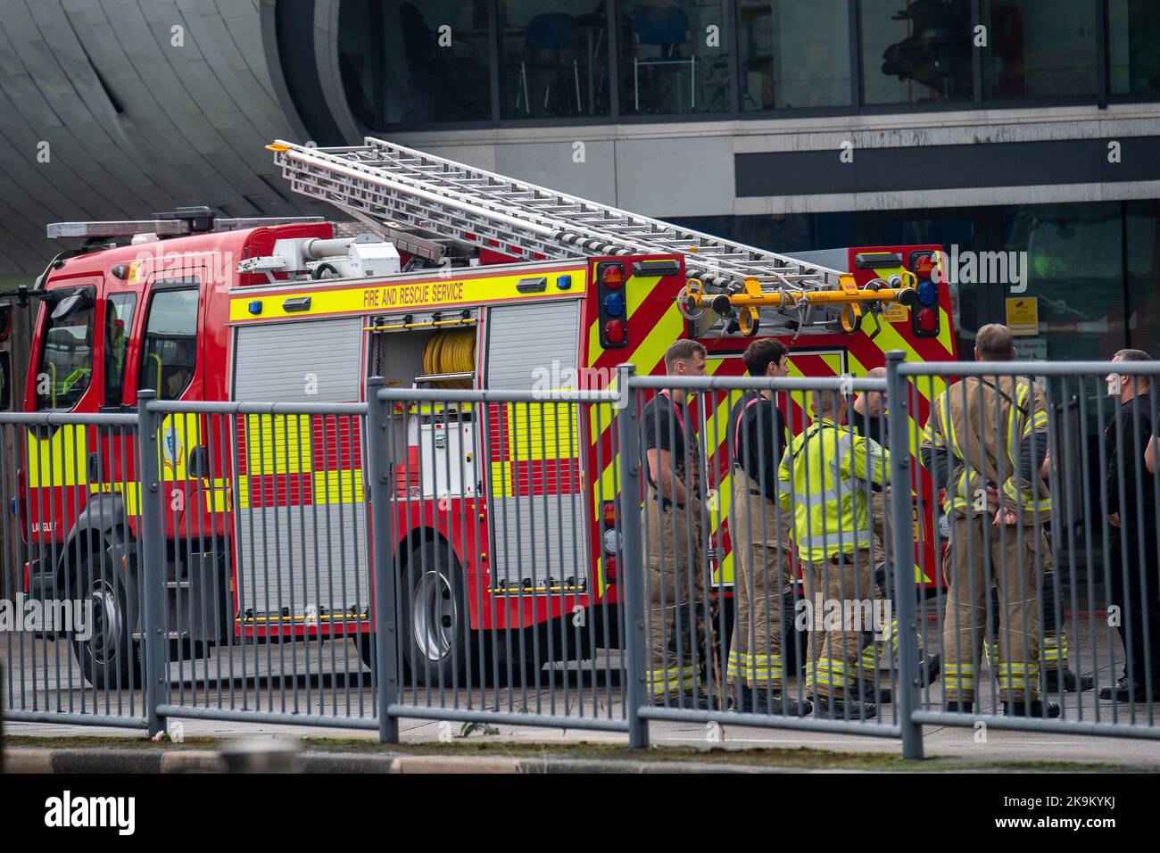 Slough, Berkshire, UK. 29th October, 2022. A huge fire broke out at ...