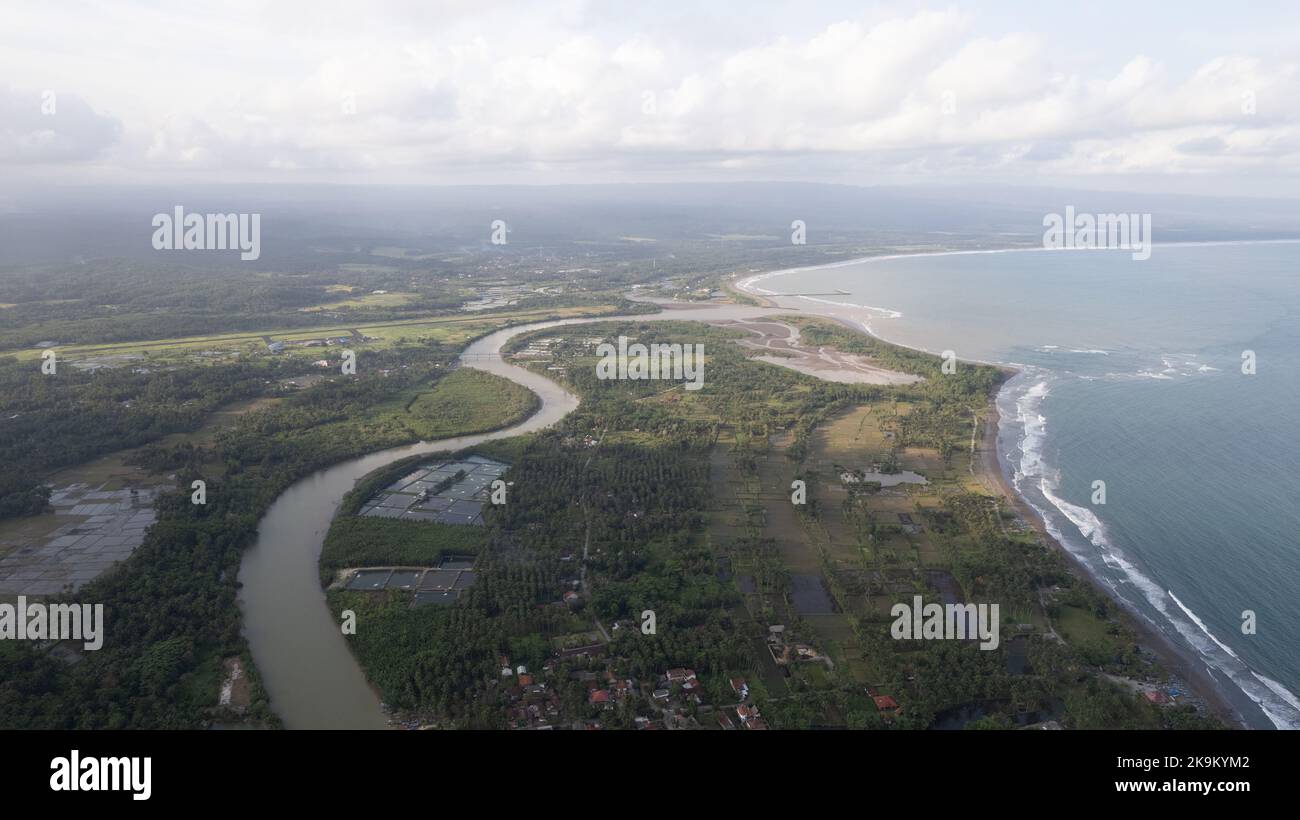 This photograph was taken using a professional drone camera, which ...