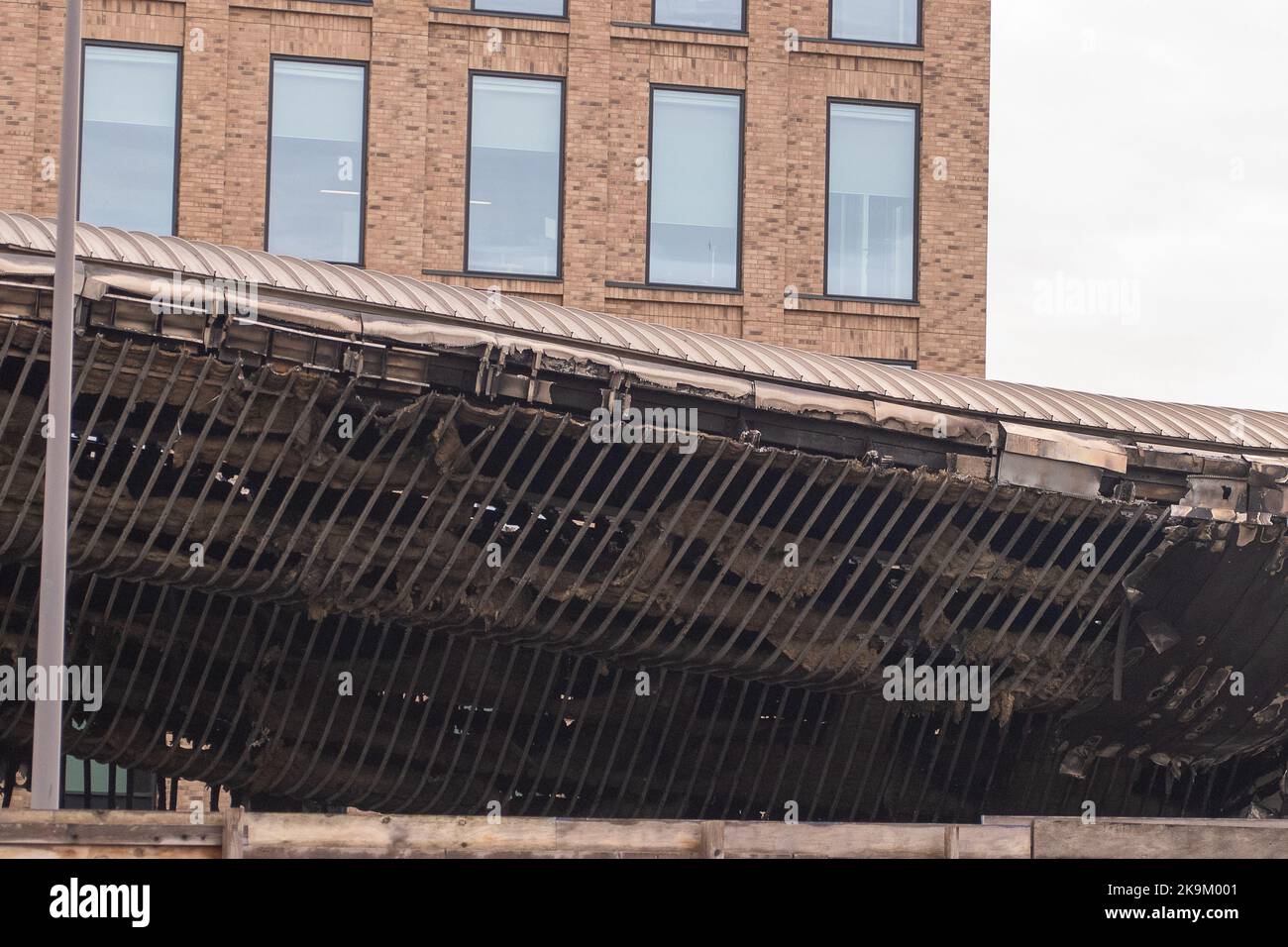 Slough, Berkshire, UK. 29th October, 2022. A huge fire broke out at ...