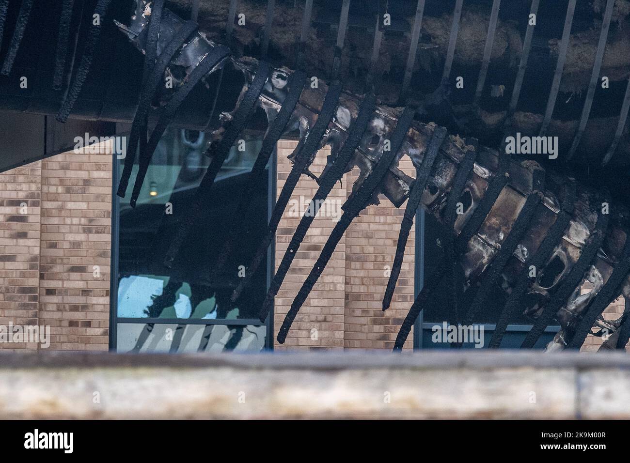 Slough, Berkshire, UK. 29th October, 2022. A huge fire broke out at ...