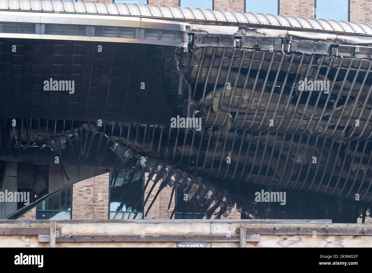 Slough, Berkshire, UK. 29th October, 2022. A huge fire broke out at ...