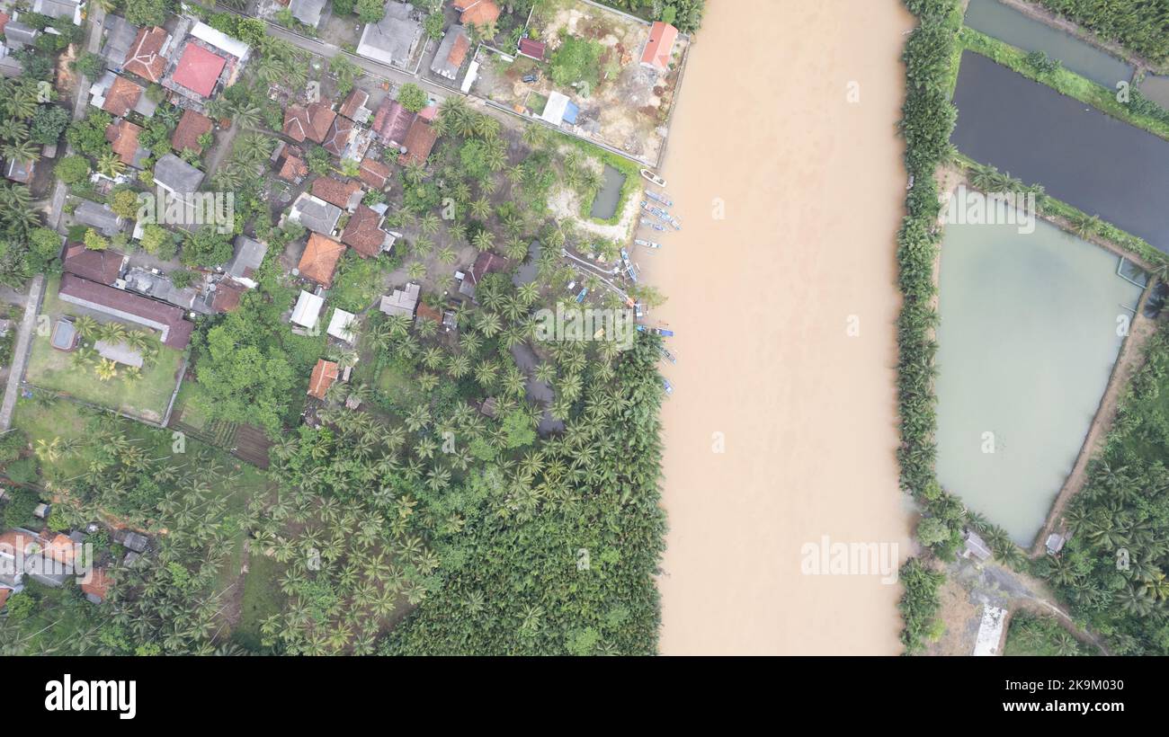 This photograph was taken using a professional drone camera, which ...