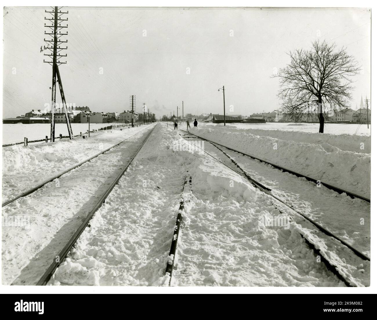 View at the northern end of Uppsala Norra Station Stock Photo - Alamy