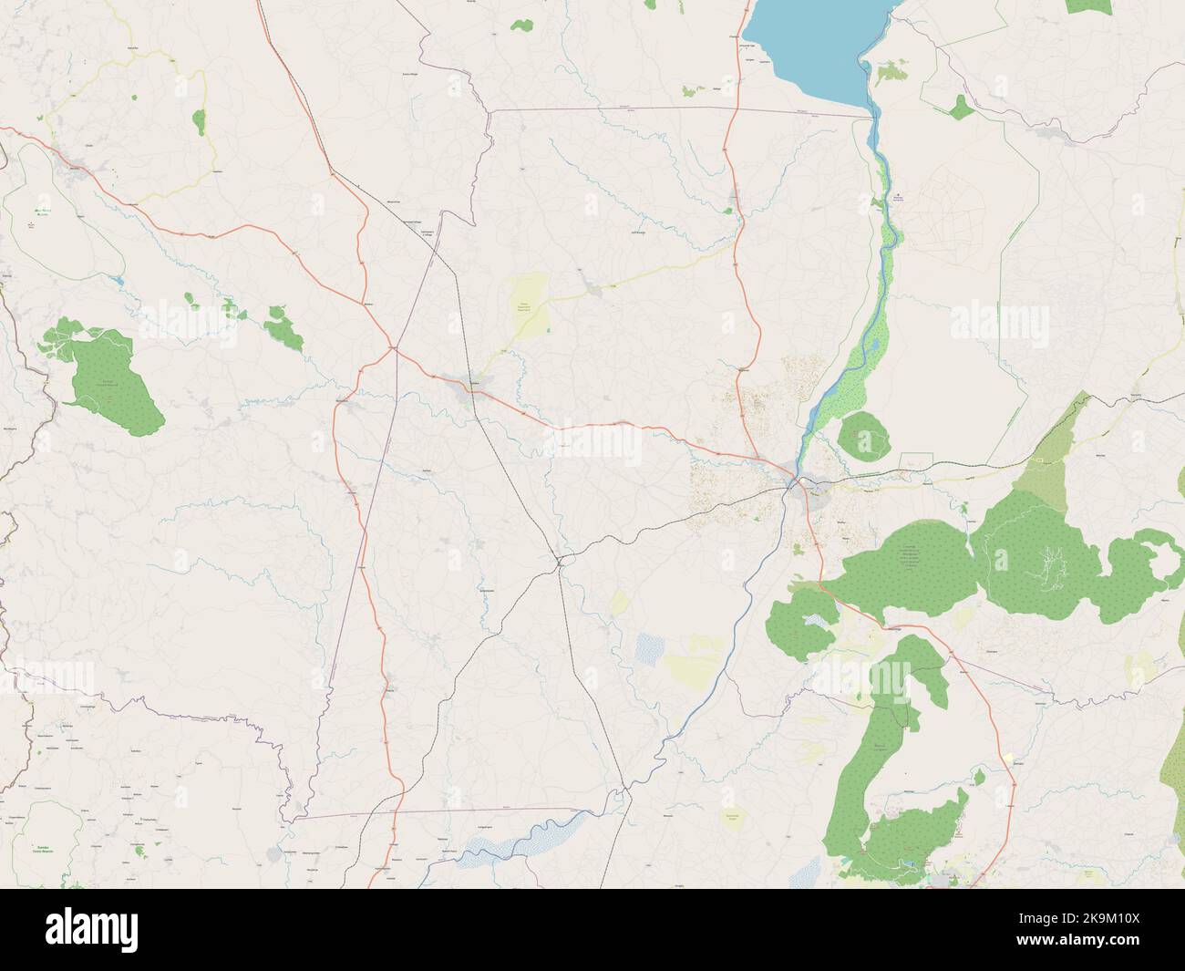 Balaka, district of Malawi. Open Street Map Stock Photo - Alamy