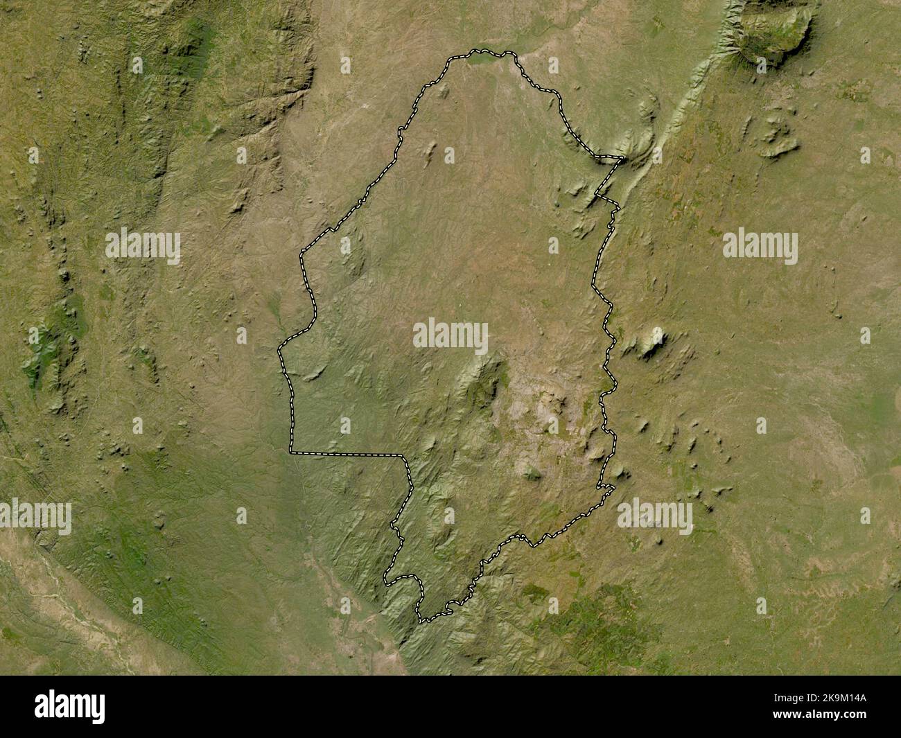Blantyre, district of Malawi. Low resolution satellite map Stock Photo ...