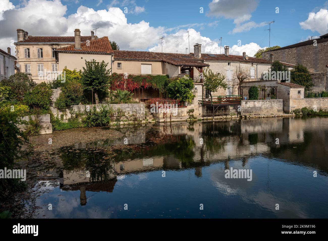 Jarnac, October 24th 2022: The town of Jarnac in the Charente Stock ...