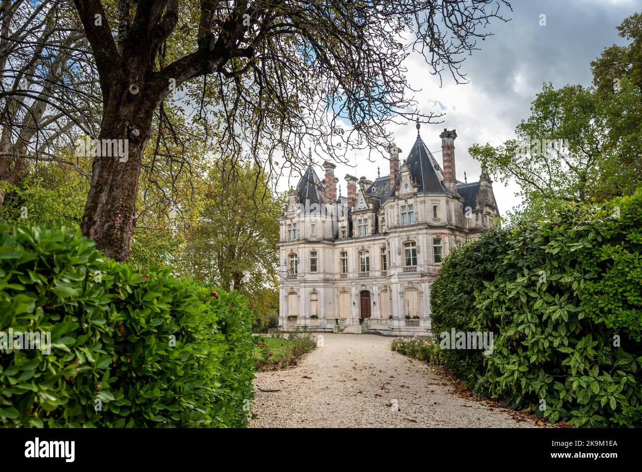 Jarnac, October 24th 2022: The Chateau St Martial in Jarnac in the ...