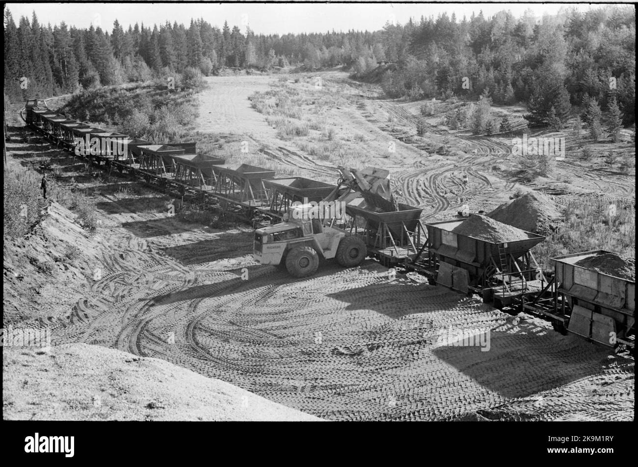 Gravel maintenance Black and White Stock Photos & Images - Alamy
