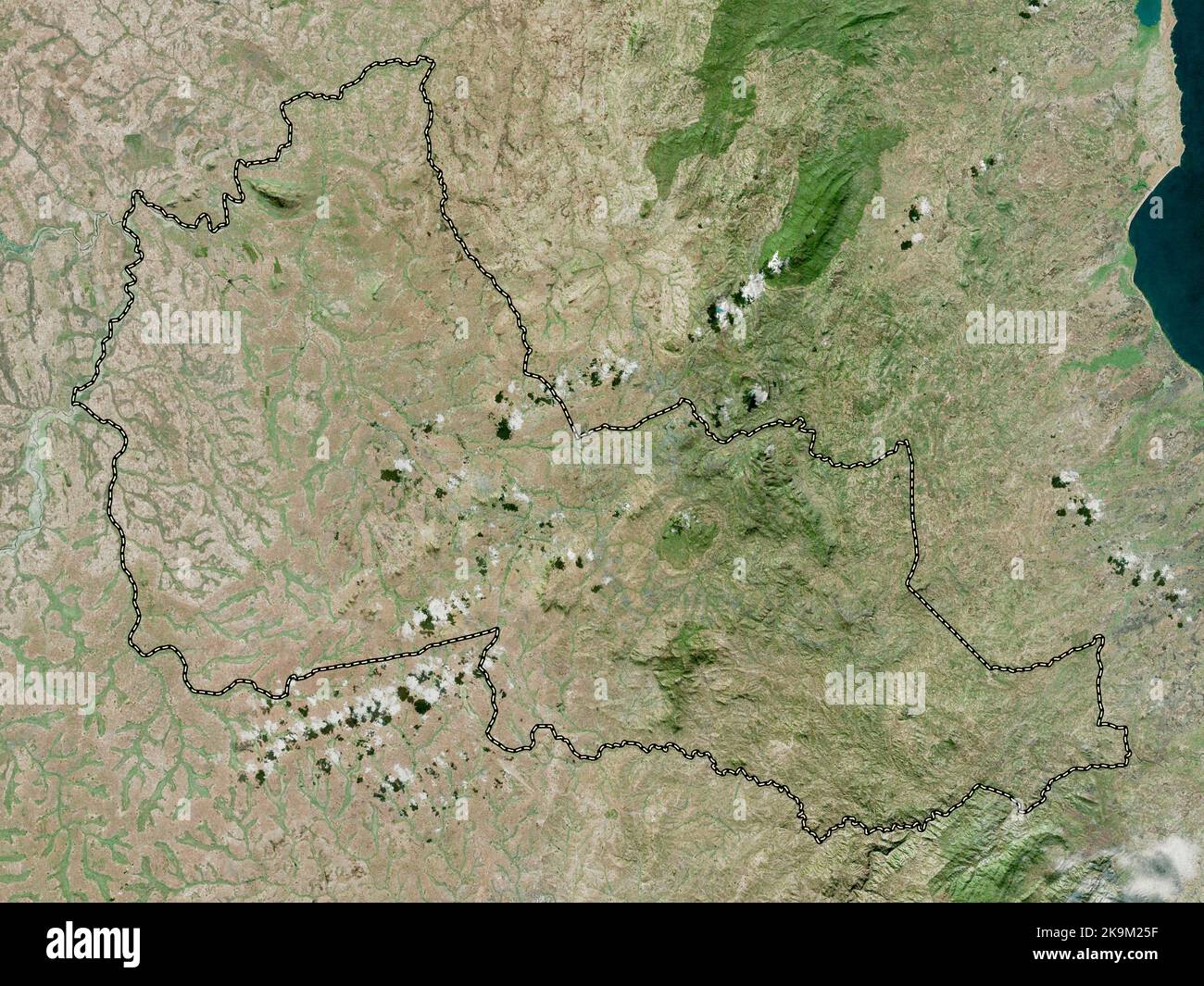 Dowa, district of Malawi. High resolution satellite map Stock Photo - Alamy