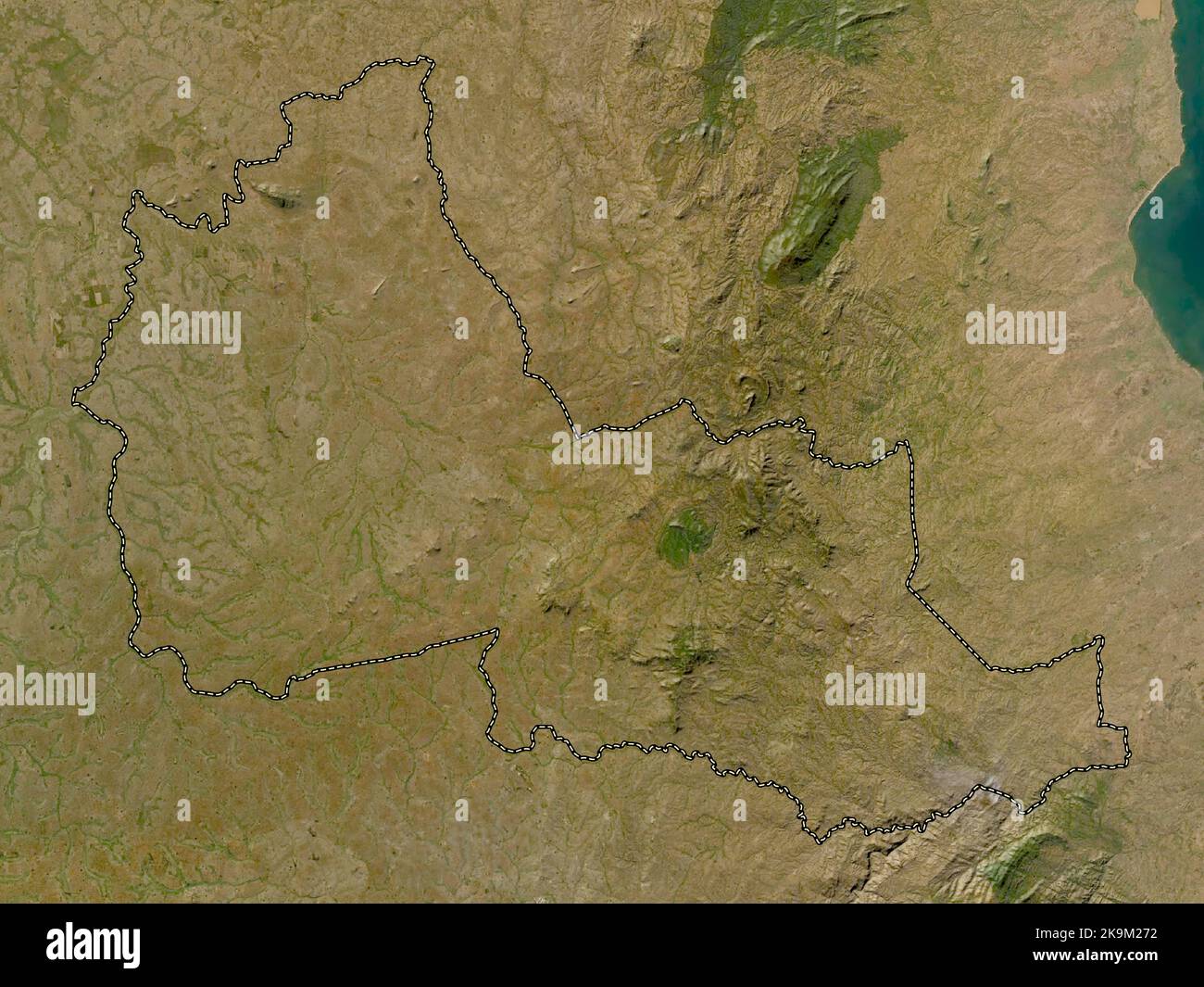 Dowa, district of Malawi. Low resolution satellite map Stock Photo - Alamy