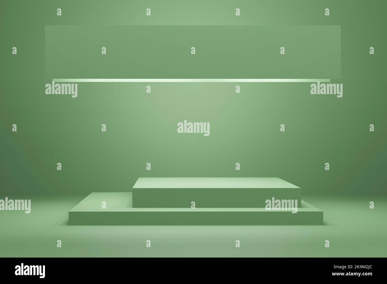 empty rectangular podium display, mint color abstract scene for a ...