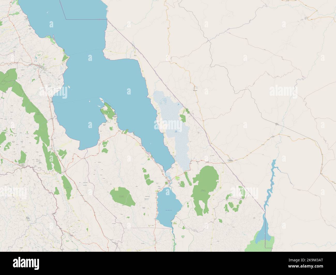 Mangochi, district of Malawi. Open Street Map Stock Photo - Alamy