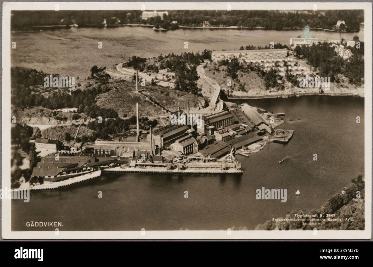 Aerial photo over phosphate factory in Gäddviken Stock Photo - Alamy
