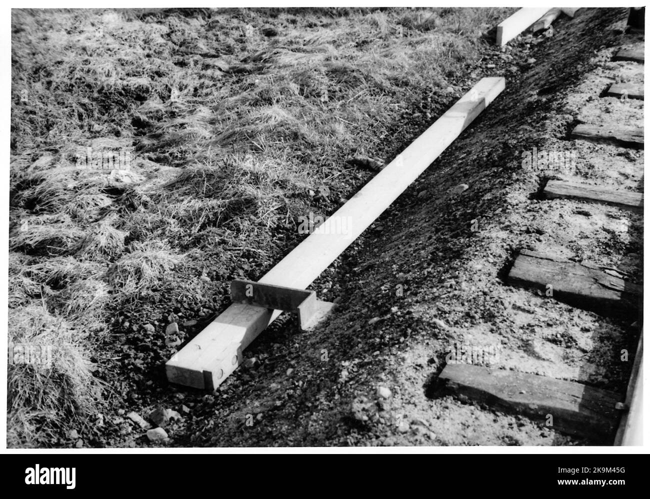 Detail, while working on the raising of concrete poles Stock Photo - Alamy