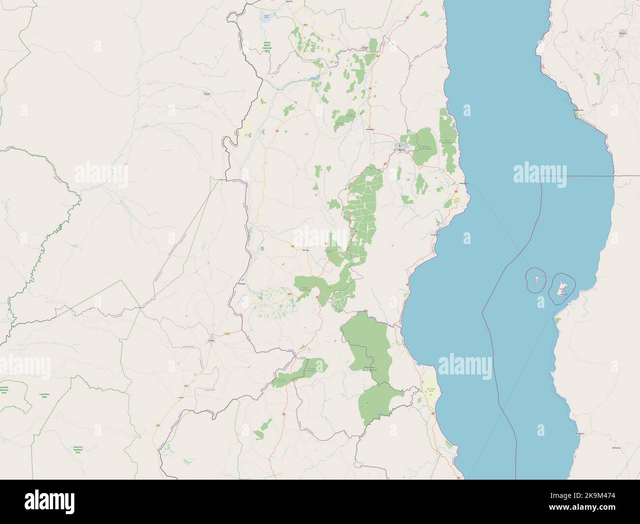 Mzimba, district of Malawi. Open Street Map Stock Photo - Alamy