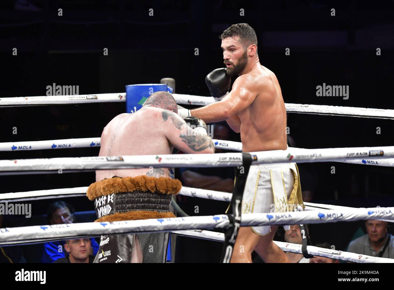 Guido Vianello (ITA) vs McFarlane (SCO) during the boxing match of ...