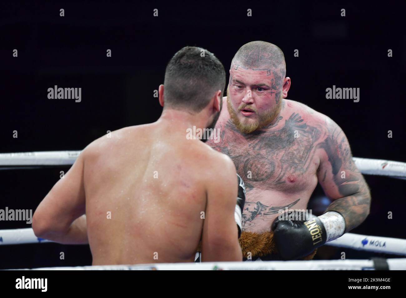 Guido Vianello (ITA) vs McFarlane (SCO) during the boxing match of ...