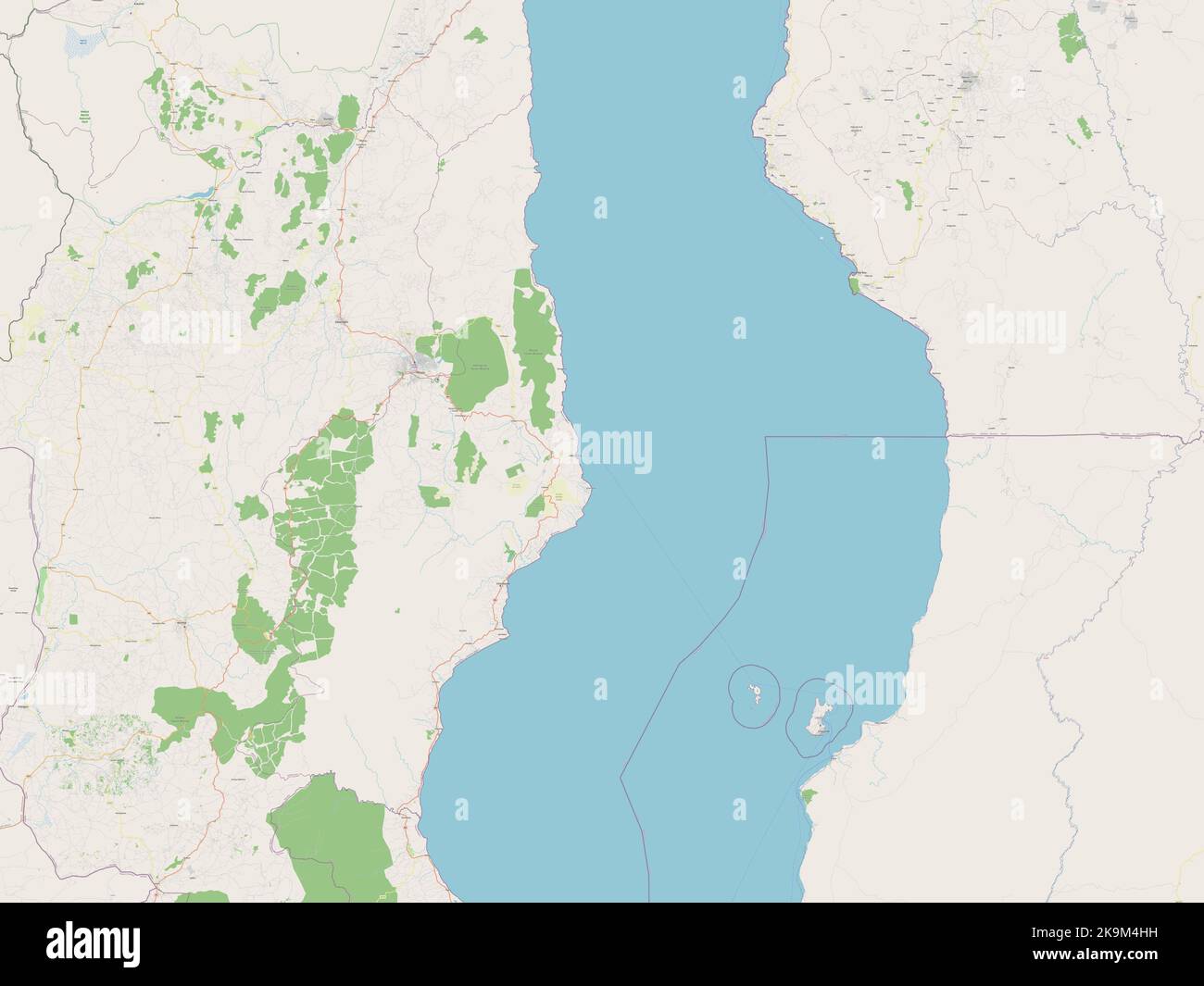 Nkhata Bay, district of Malawi. Open Street Map Stock Photo - Alamy