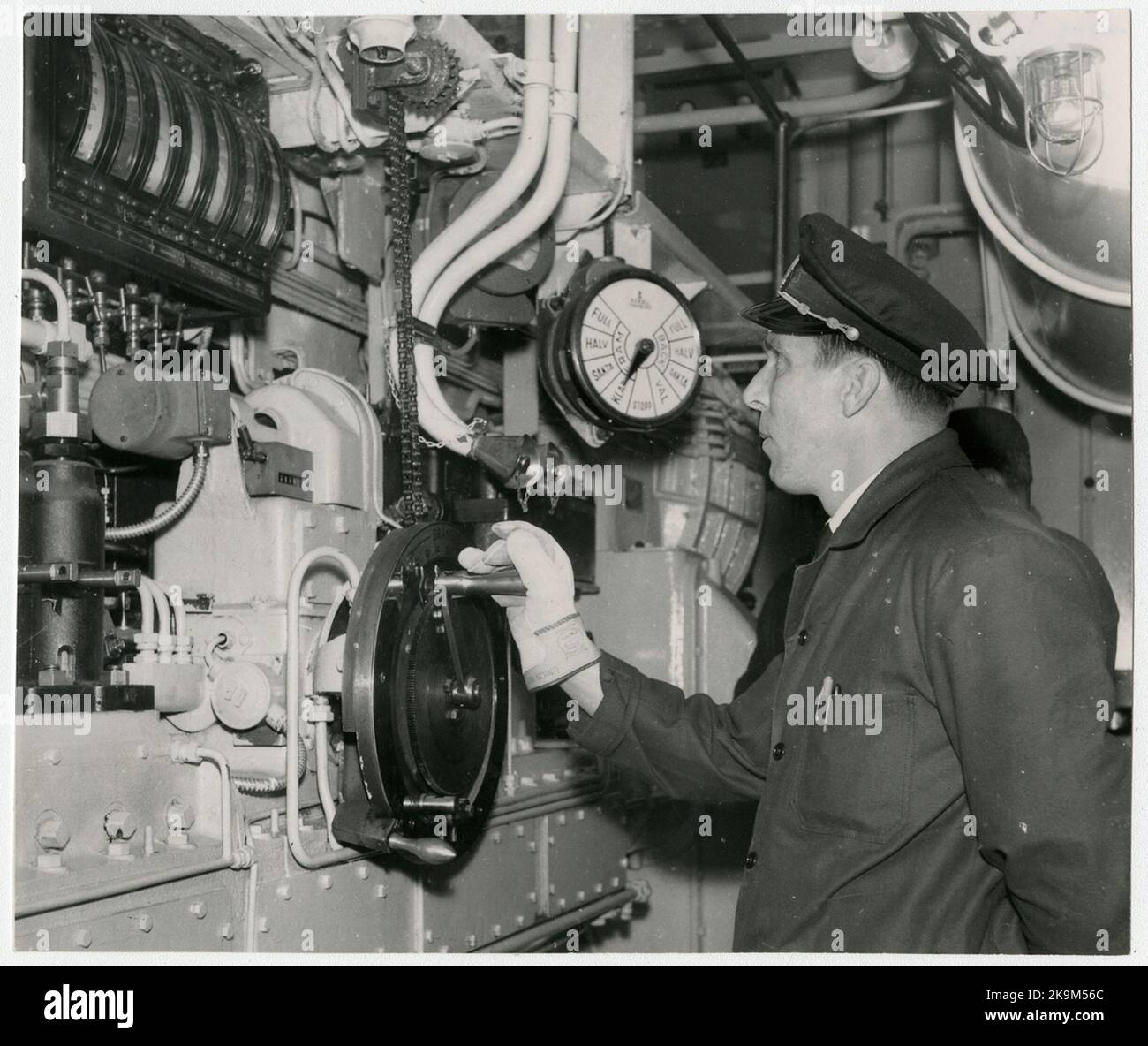The engine room on the boger boat "Polar bear Stock Photo - Alamy