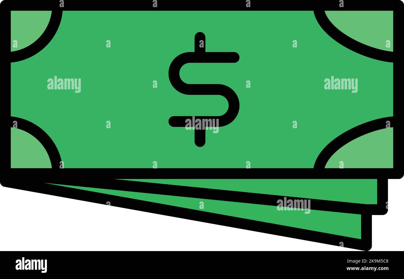 Money line design silhouette hi-res stock photography and images - Alamy