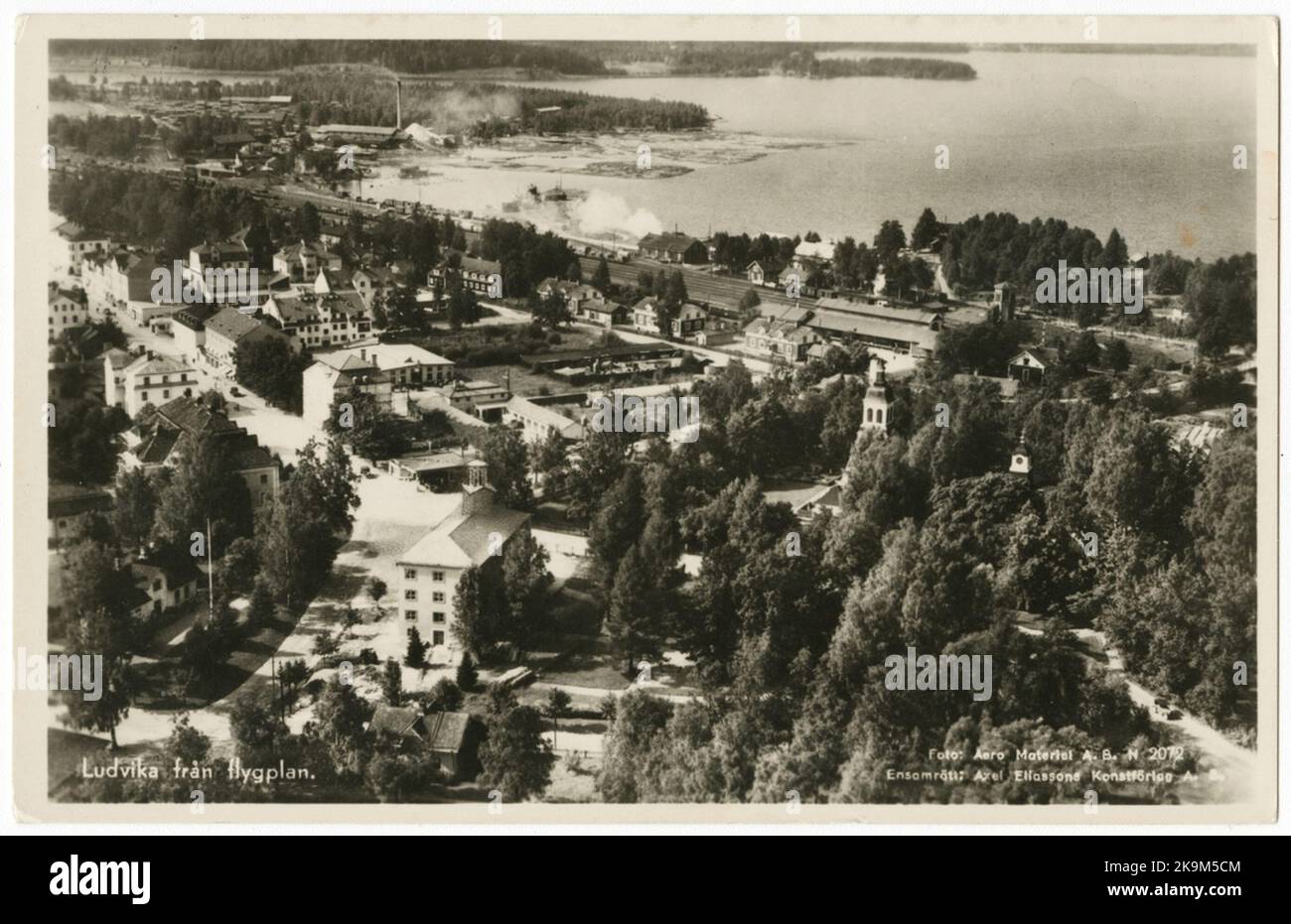 Aerial photo over Ludvika Stock Photo - Alamy
