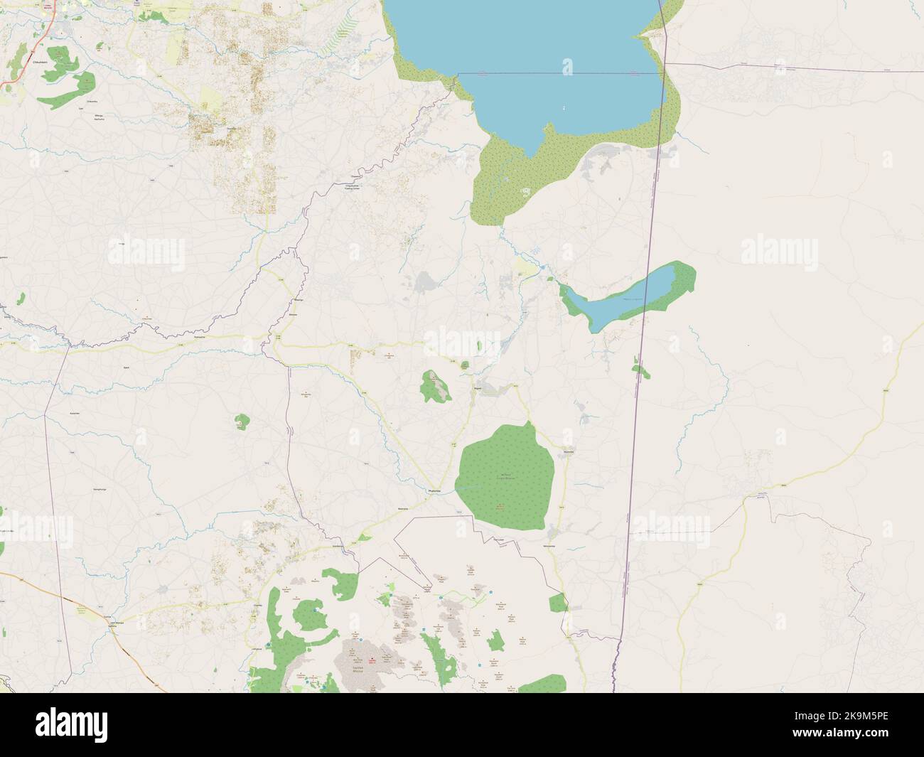 Phalombe, district of Malawi. Open Street Map Stock Photo - Alamy